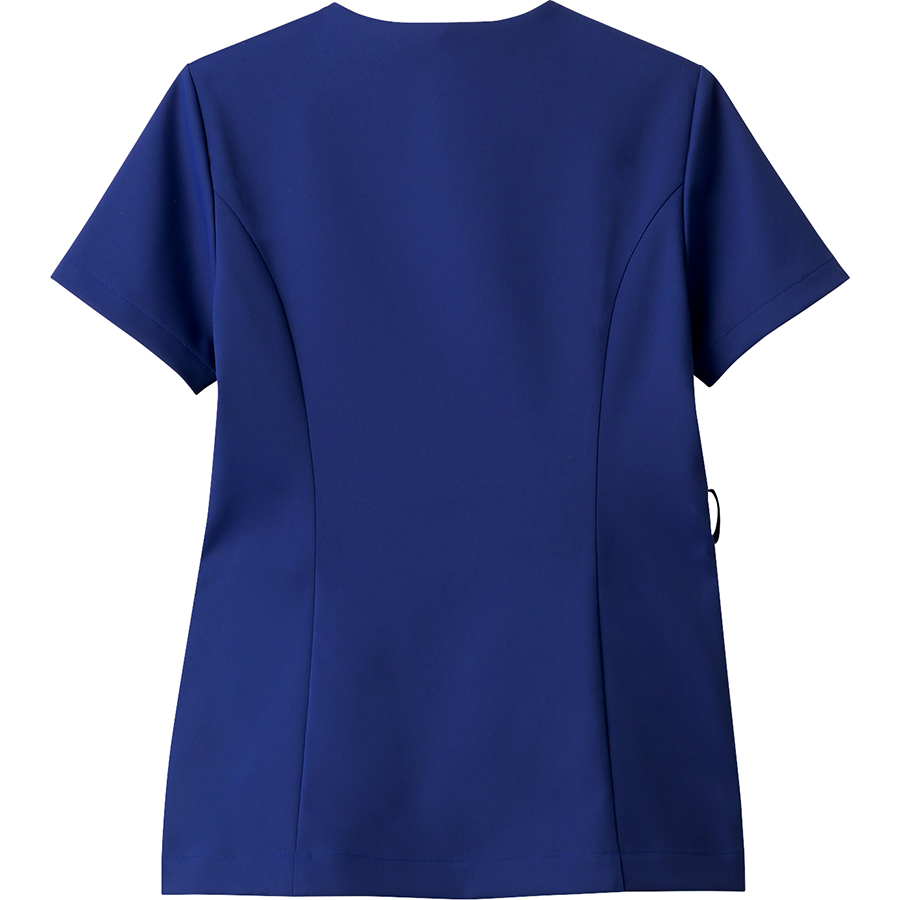 【FOLK/フォーク-7100SC-17】男女兼用ジップスクラブ（ダークネイビー）【ノンPUストレッチ】 [医療白衣ユニフォーム.com]