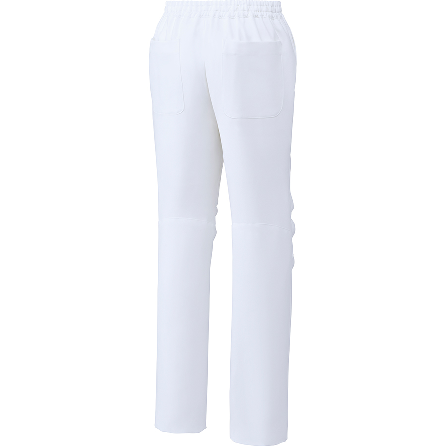 【2024年最新エステユニフォーム-Unite＆Calala/チトセ株式会社-MZ-0501-C1】男女兼用スクラブパンツ（ホワイト）【ストレッチトロピカル】 [医療白衣ユニフォーム.com]