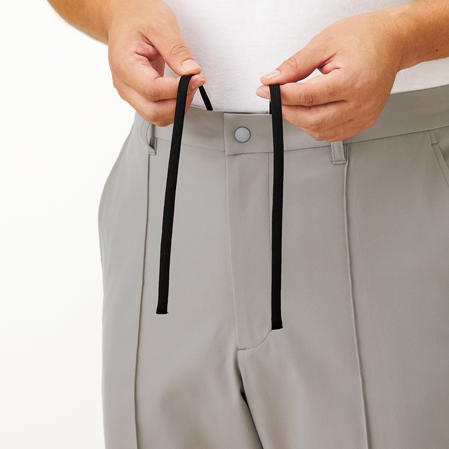 【2025年最新白衣-KAZEN/カゼン-KZN259-15】BIANCA男女兼用パンツ（ブラック）【コンフォートストレッチツイル】 [医療白衣ユニフォーム.com]