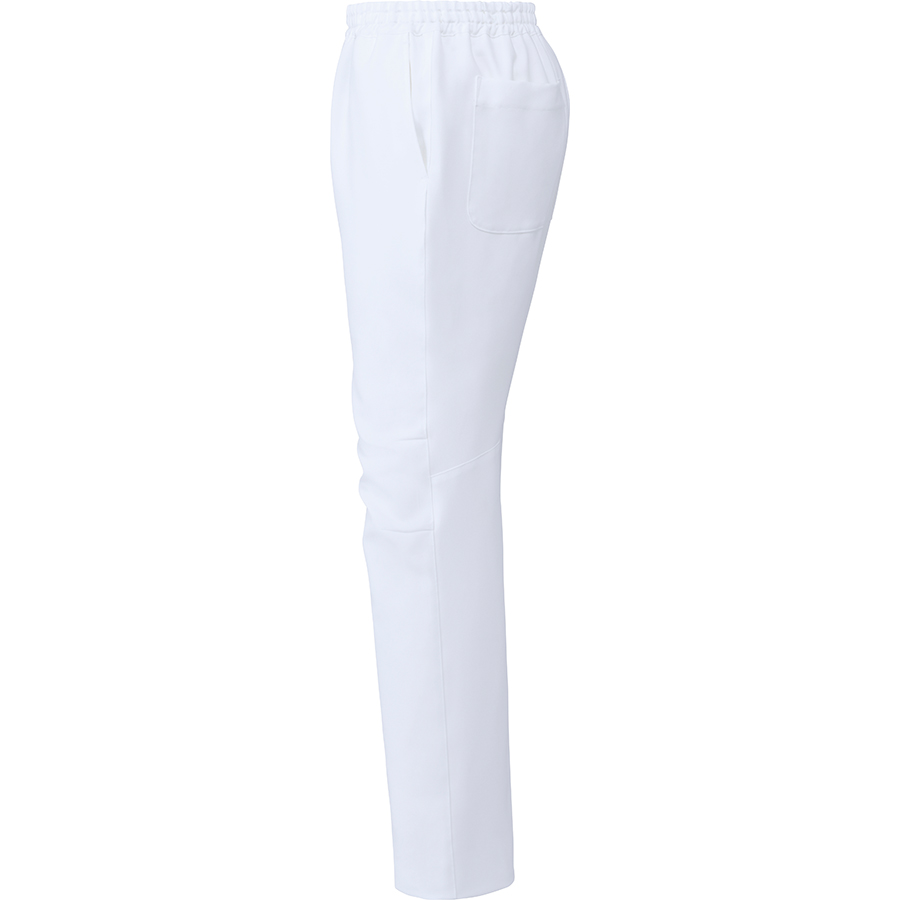 【2024年最新エステユニフォーム-Unite＆Calala/チトセ株式会社-MZ-0501-C1】男女兼用スクラブパンツ（ホワイト）【ストレッチトロピカル】 [医療白衣ユニフォーム.com]
