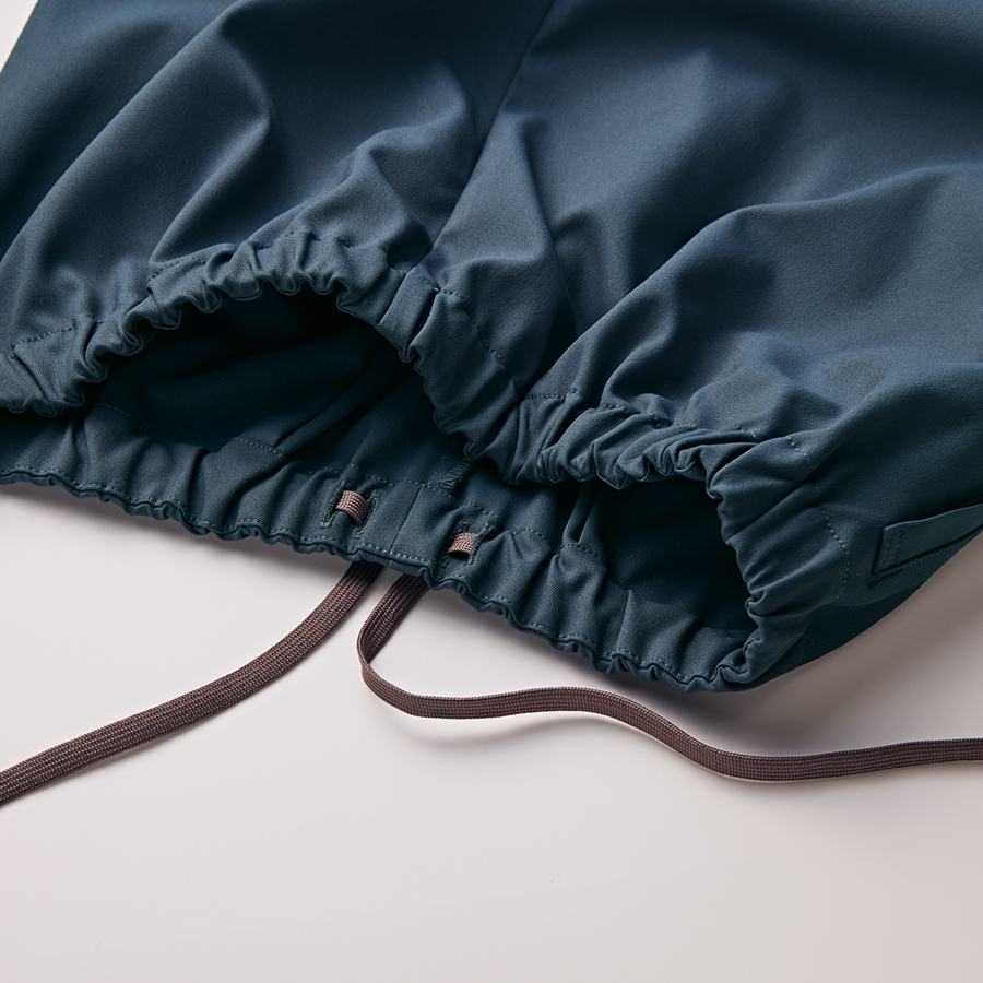 【2025年最新白衣-住商モンブラン/uka medical uniform study-UM702-BK】男女兼用ノータック総ゴムパンツ（チャコールブラック）【ストレッチダブルクロス ...