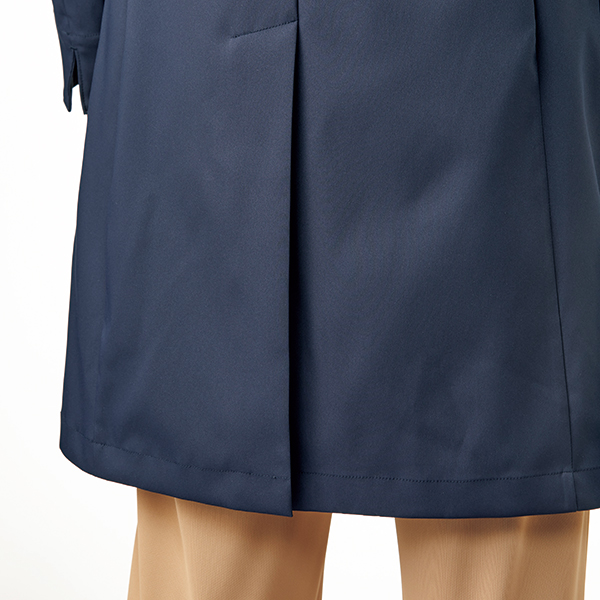 【KAZEN/カゼン-KZN115-49】男女兼用ユーティリティコート（カーキ）【コンフォートストレッチツイル 】 [医療白衣ユニフォーム.com]