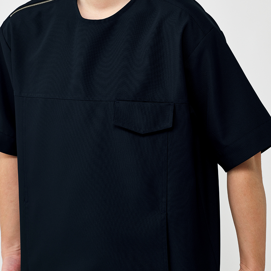 【Unite/ユナイト-DOM-0021-C74】男女兼用スクラブ（サンドベージュ）【ソフトトロピカル】 [医療白衣ユニフォーム.com]