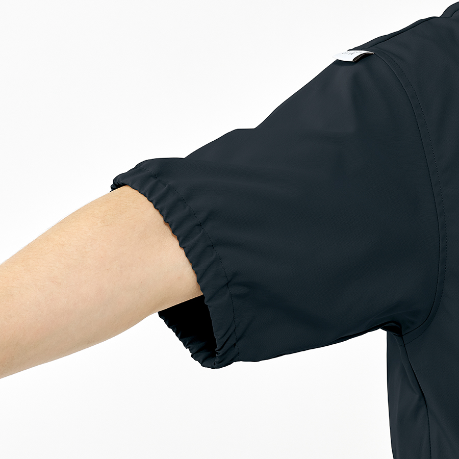 【Unite/ユナイト-DOM-0024-C92】男女兼用ファスナースクラブ（ダークグレー）【軽量ストレッチツイル】 [医療白衣ユニフォーム.com]