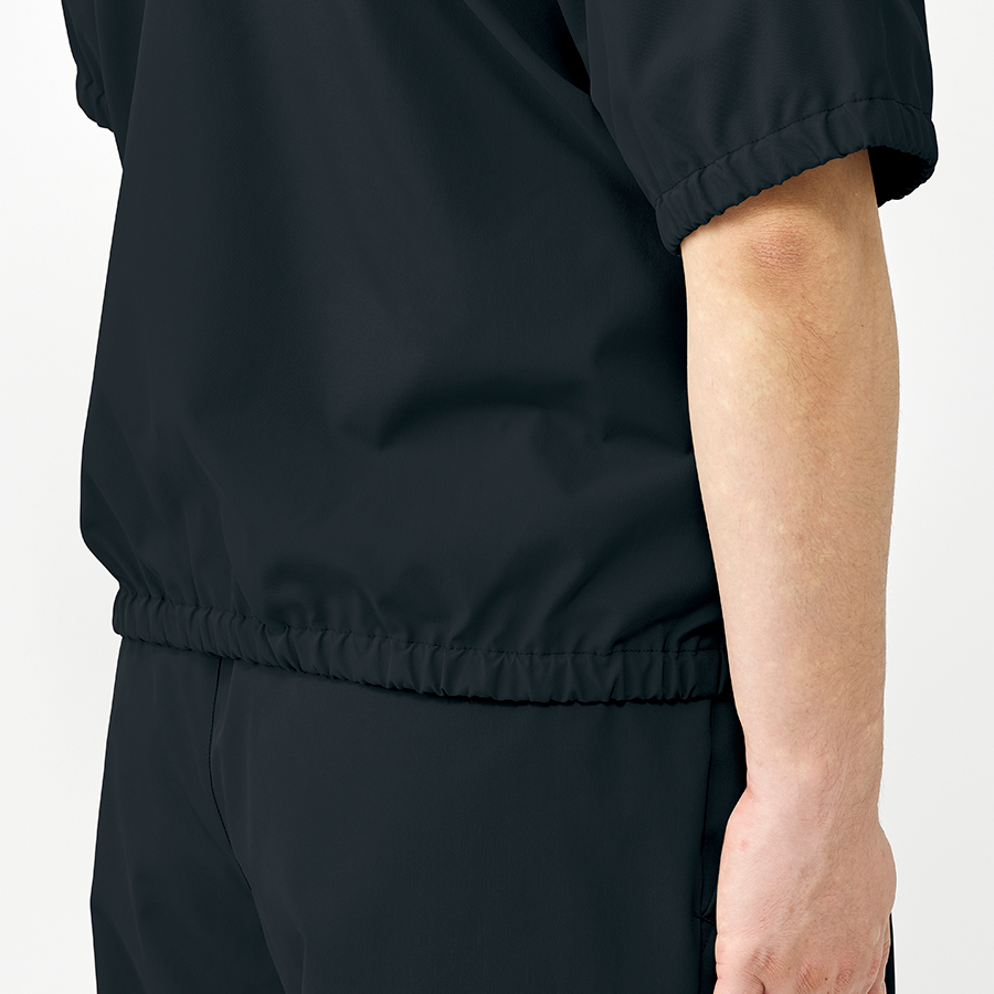 【Unite/ユナイト-DOM-0024-C92】男女兼用ファスナースクラブ（ダークグレー）【軽量ストレッチツイル】 [医療白衣ユニフォーム.com]