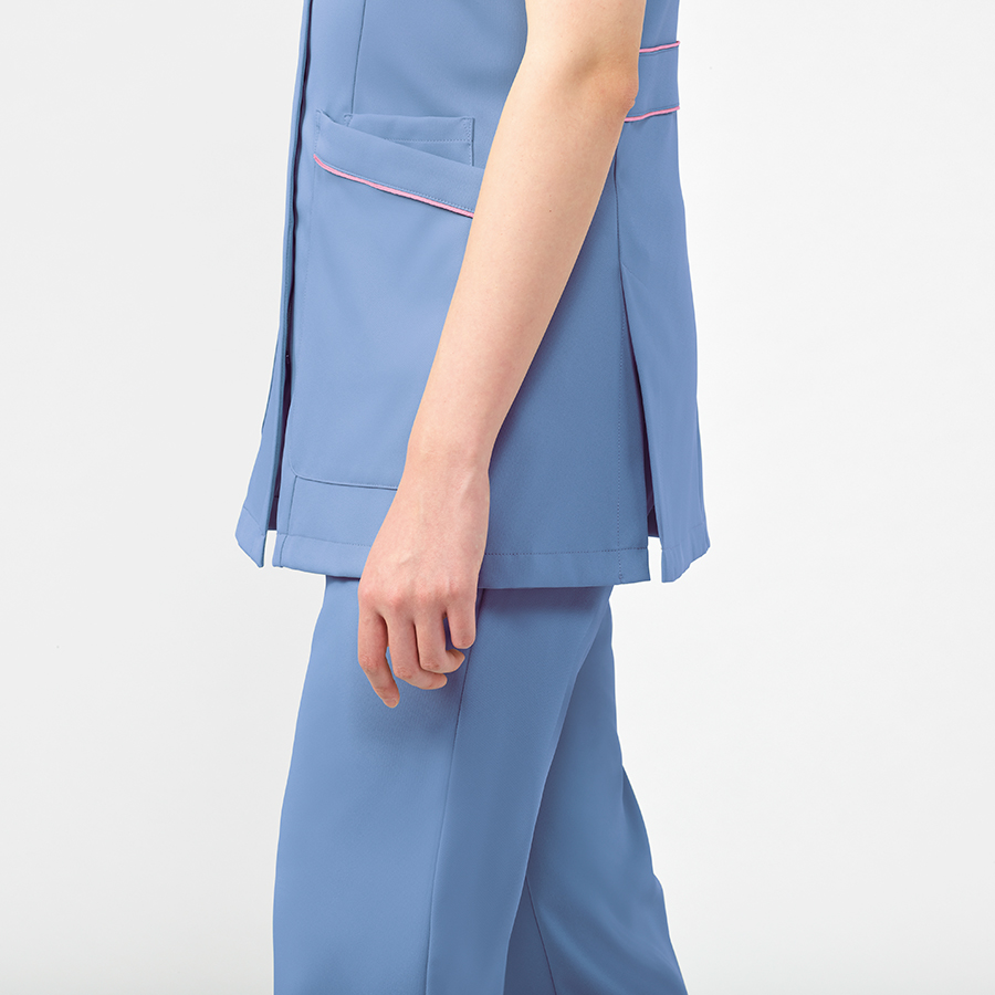 【Unite/ユナイト-MK-0062-C25】レディースファスナースクラブ（ラベンダー）【ソフトストレッチラチネ】 [医療白衣ユニフォーム.com]