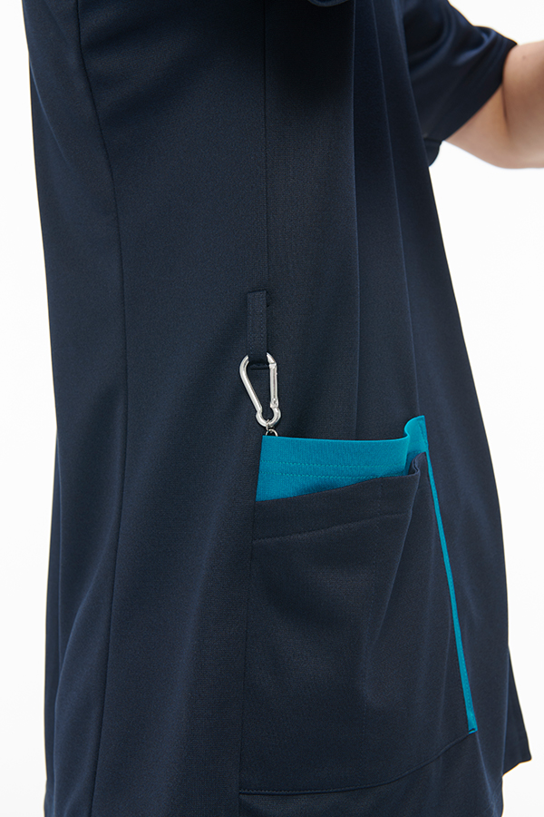 【NAGAILEBEN/ナガイレーベン-JD-5107-6】男女兼用スクラブ（ブルー）【JD】 [医療白衣ユニフォーム.com]