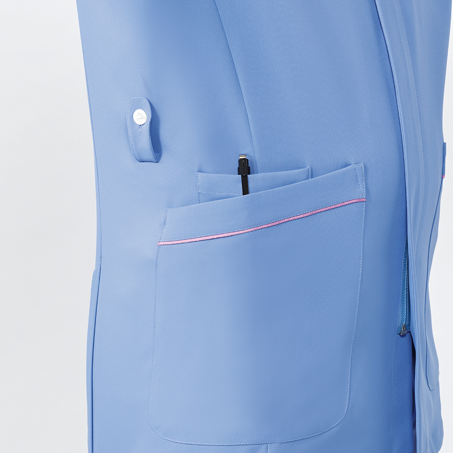 【Unite/ユナイト-MK-0063-C25】レディースファスナースクラブ（ラベンダー）【ソフトストレッチラチネ】 [医療白衣ユニフォーム.com]