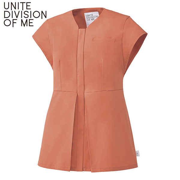 【Unite/ユナイト-DOM-0026-C24】レディースファスナースクラブ（ヌードピンク）【軽量ストレッチツイル】 [医療白衣ユニフォーム.com]